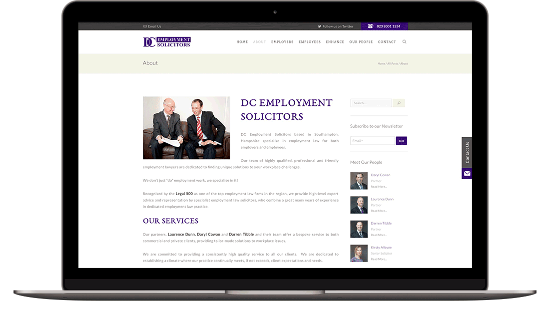 Employment Solicitors Website Design & SEO | ICAAL Portfolio