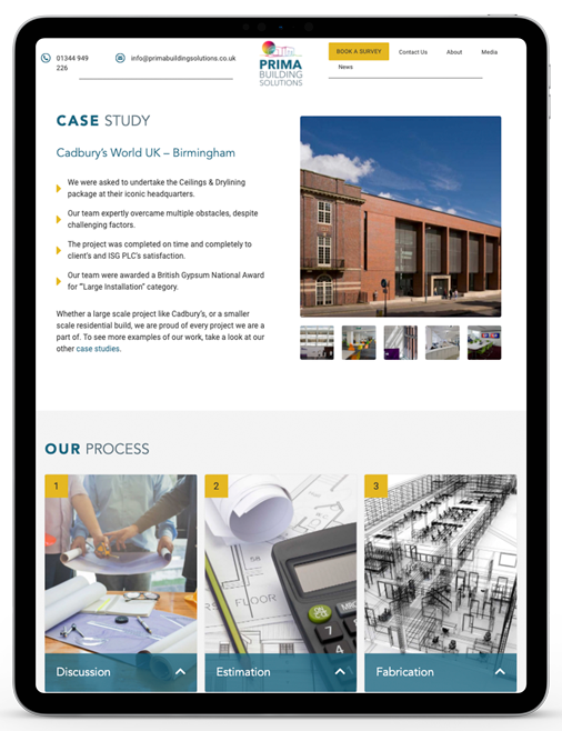 Prima Building Solutions | Website Design Southampton & Hampshire