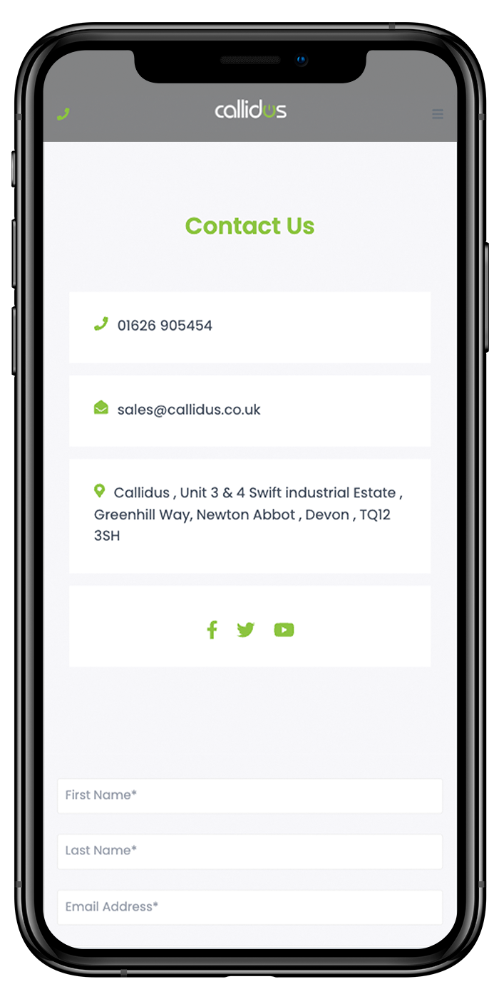 Callidis Website | Web Design Southampton & Hampshire